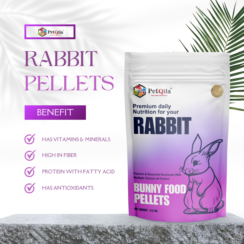 Rabbit food pellets with quality ingredients available in pouch nearby ...